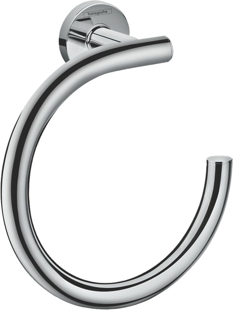 Hansgrohe Logis Universal Towel Ring Chrome | Towel Holders | Screwfix.com