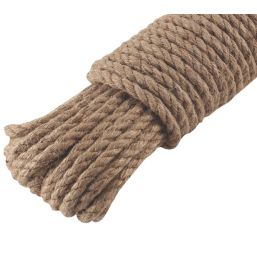 Essentials Rope Natural 8mm x 20m - Screwfix