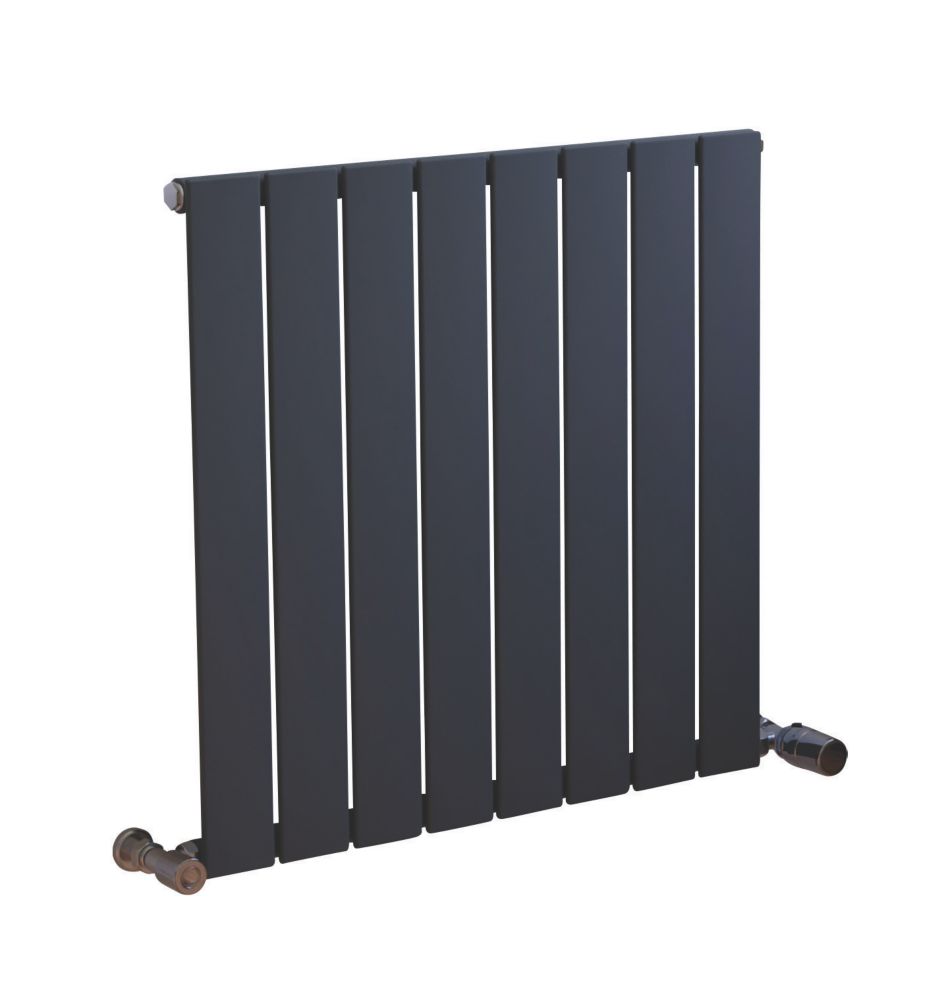 Ximax 600mm x 595mm 1403BTU Anthracite Vertical Designer Radiator ...