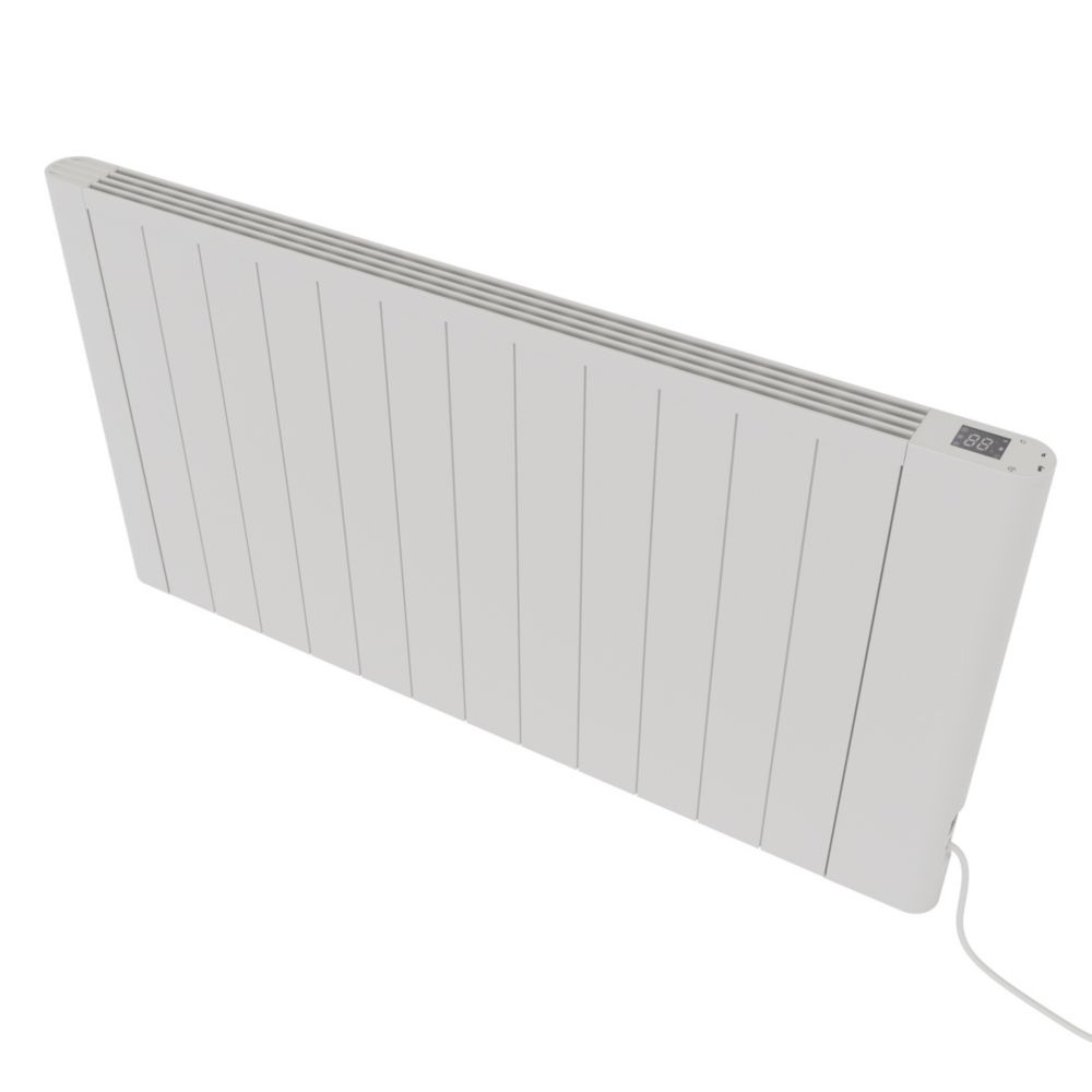 Azur Titus 2000W Electric Radiator 580mm x 1010mm White 6824BTU - Screwfix