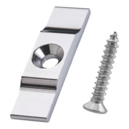 Essentials Turn Button Catches Chrome 38mm x 9mm 10 Pack - Screwfix