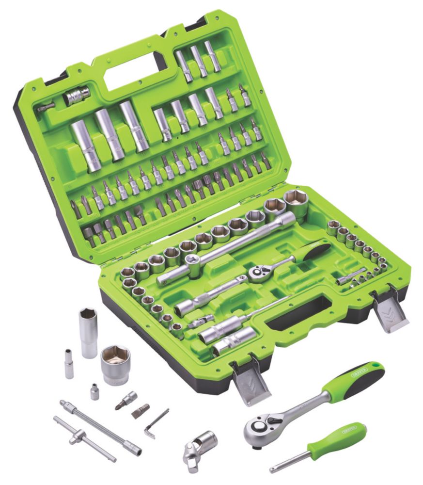 Draper Mixed Drive Metric Socket Set 100 Pieces - Screwfix