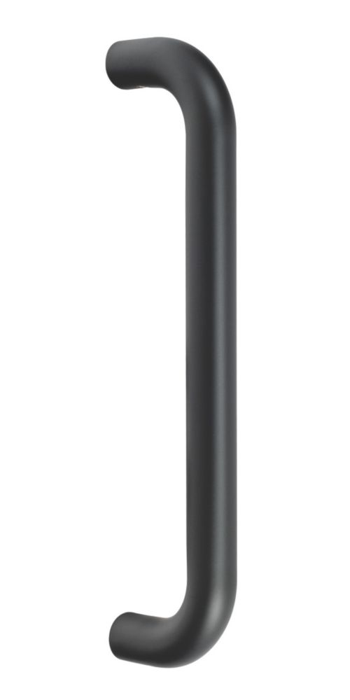 Eclipse Fire Rated Pull Handle Matt Black 19mm x 248mm - Screwfix