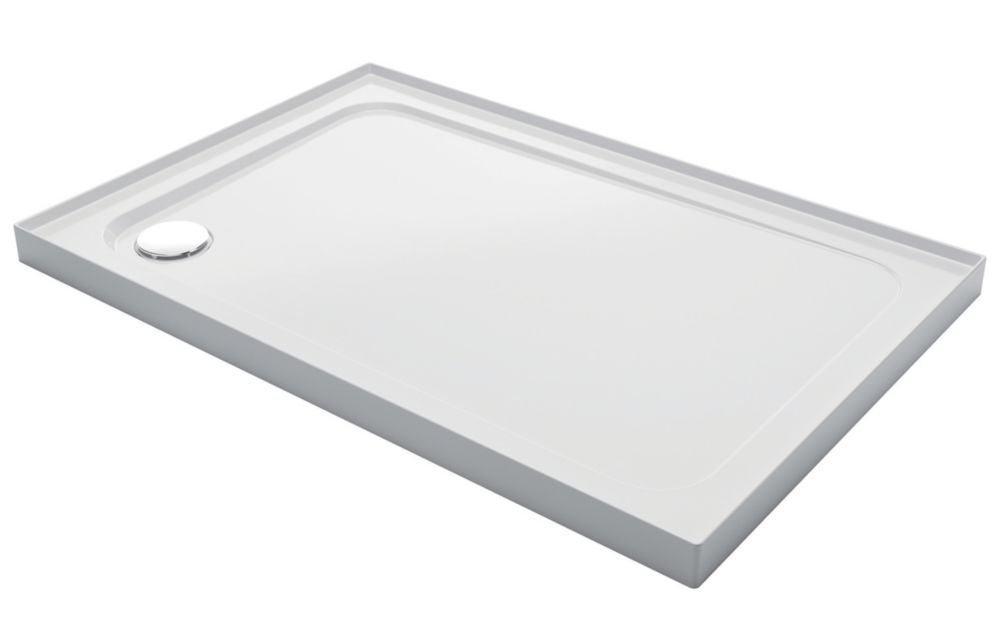 Mira Flight Low Corner Waste Rectangular Shower Tray with Upstands ...