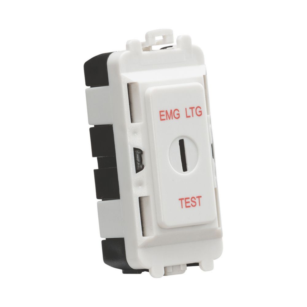 Knightsbridge 20AX Grid DP Emergency Lighting Test Key Switch White ...