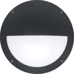 Luceco Atlas Outdoor Round LED Hooded Bulkhead Black 12/19W 1250/2100lm ...