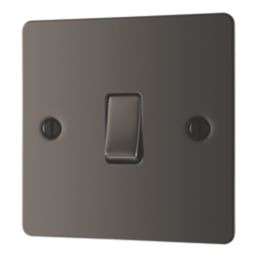 LAP 20A 16AX 1-Gang 2-Way Light Switch Black Nickel - Screwfix