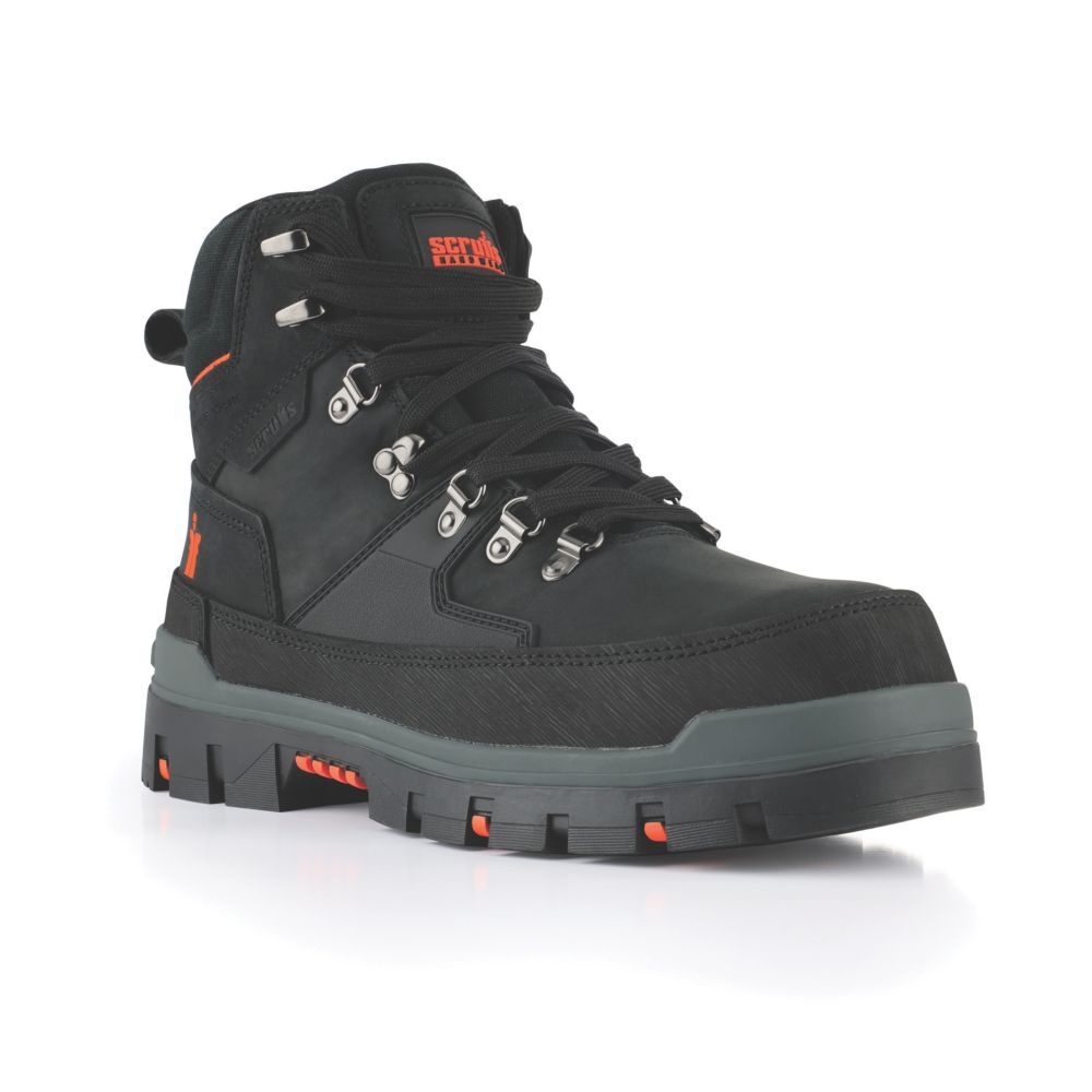 Scruffs Rugged Size 9 Black Waterproof Safety Boots - Screwfix