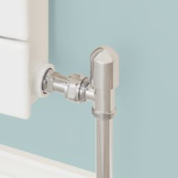Flomasta 1/2" x 15mm Chrome Angled & L/S Modern Thermostatic Radiator ...