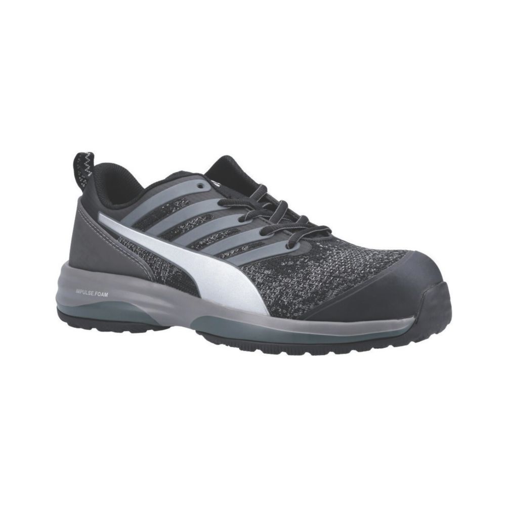Puma Charge Low Size 8 Black Safety Trainers - Screwfix
