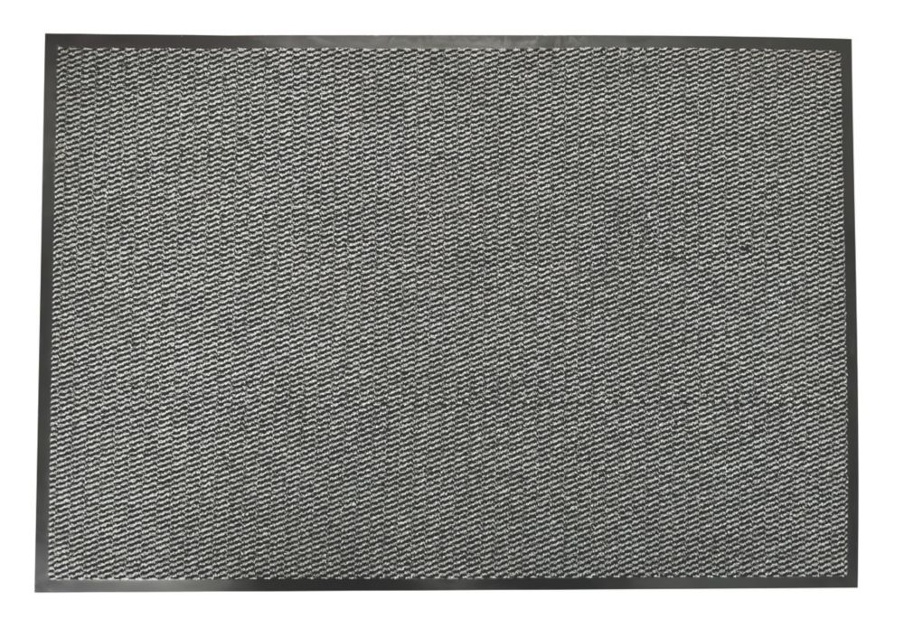Essentials Entrance Mat Black & Grey 1800mm x 1200mm x 6mm - Screwfix
