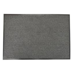 Essentials Entrance Mat Black & Grey 1800mm x 1200mm x 6mm - Screwfix