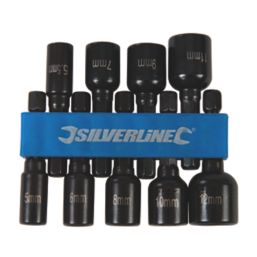Silverline 855189 Hex Shank Magnetic Nut Driver Set 5mm-12mm 9 Pieces ...