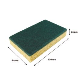 Essentials Sponge Scourer 84mm x 130mm 10 Pack - Screwfix