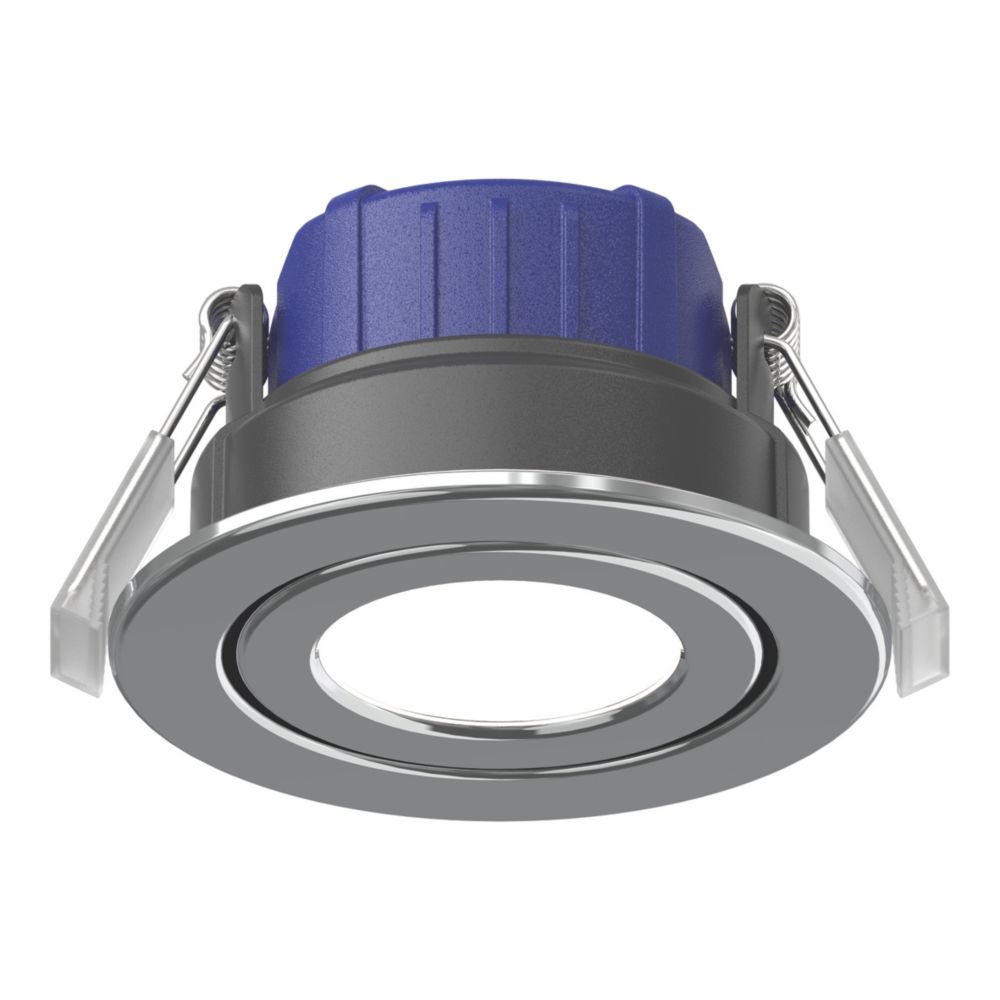 LAP Chaac Tilt Fire Rated LED Downlight Polished Chrome 5.5W 600lm ...