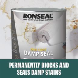 Ronseal 750ml White Matt Stain Block Wall Paint - Screwfix