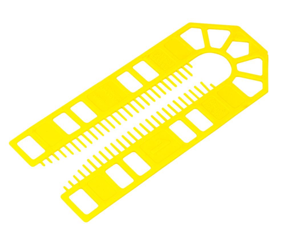 Broadfix Plastic Shims Large 101mm x 1mm x 43mm 200 Pack - Screwfix