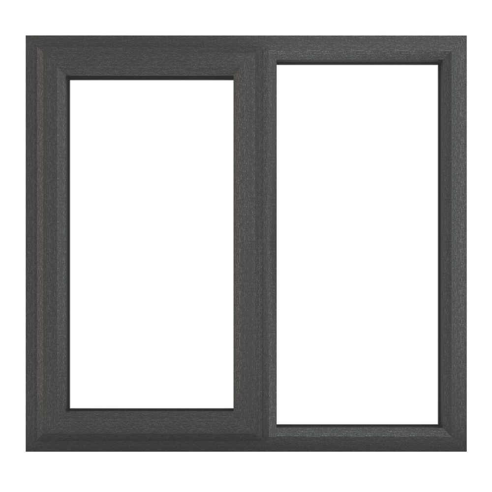 Crystal Left-Hand Opening Clear Double-Glazed Casement Anthracite on ...