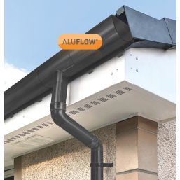 Aluflow Aluminium Half Round Rock N Lock Gutter Bracket Grey 115mm ...