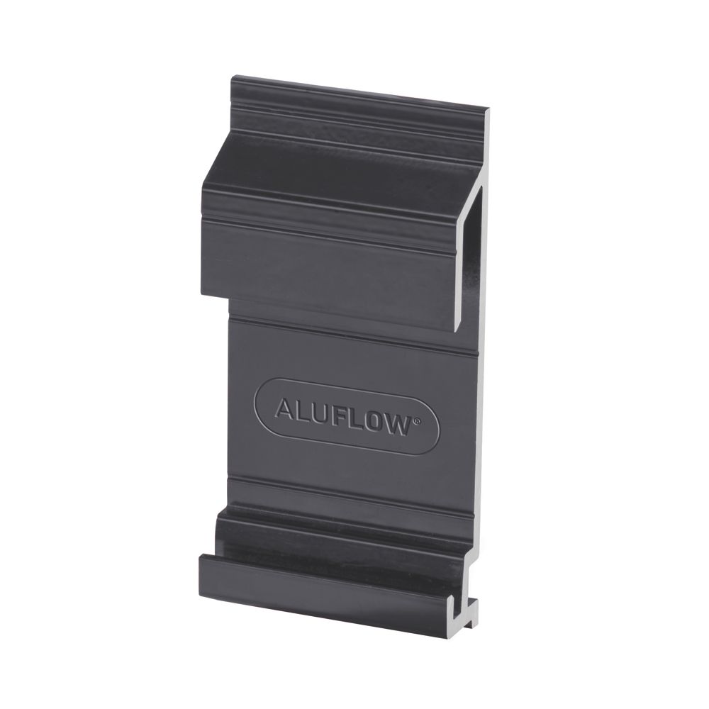 Aluflow Aluminium Half Round Rock N Lock Gutter Bracket Grey 115mm ...