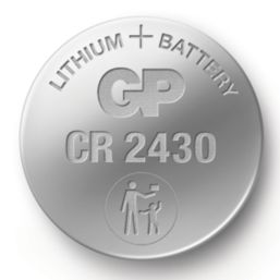 GP Batteries CR2430 3V Coin Cell Lithium Battery - Screwfix