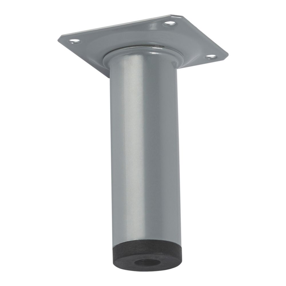 Essentials Furniture Leg Silver 100mm - Screwfix