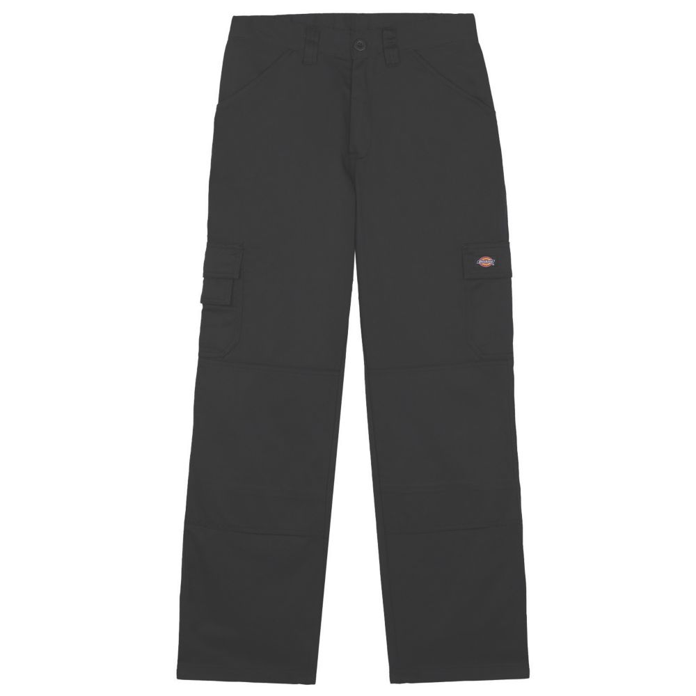 Dickies Work Trousers Black 36" W 30" L - Screwfix