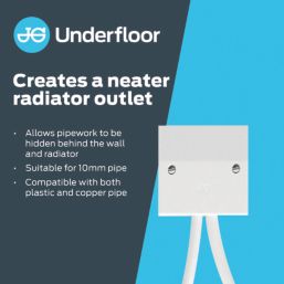 JG Speedfit Radiator Outlet Plate - Screwfix