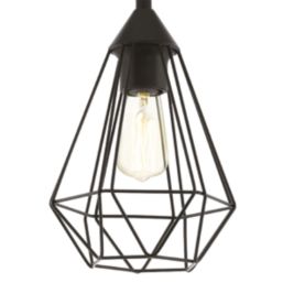 Eglo Tarbes 175 mm Single Pendant Light Black - Screwfix