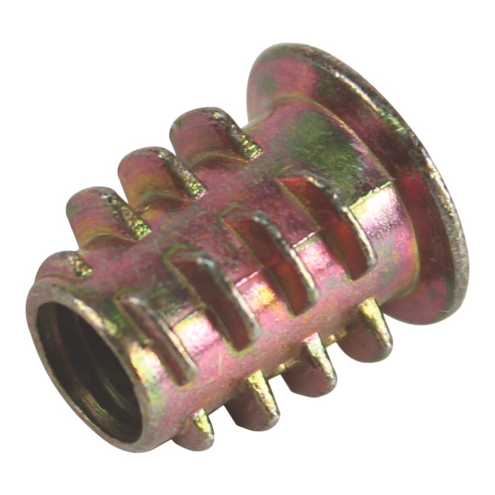 Easyfix Furniture Insert Nuts M6 x 13mm 50 Pack - Screwfix