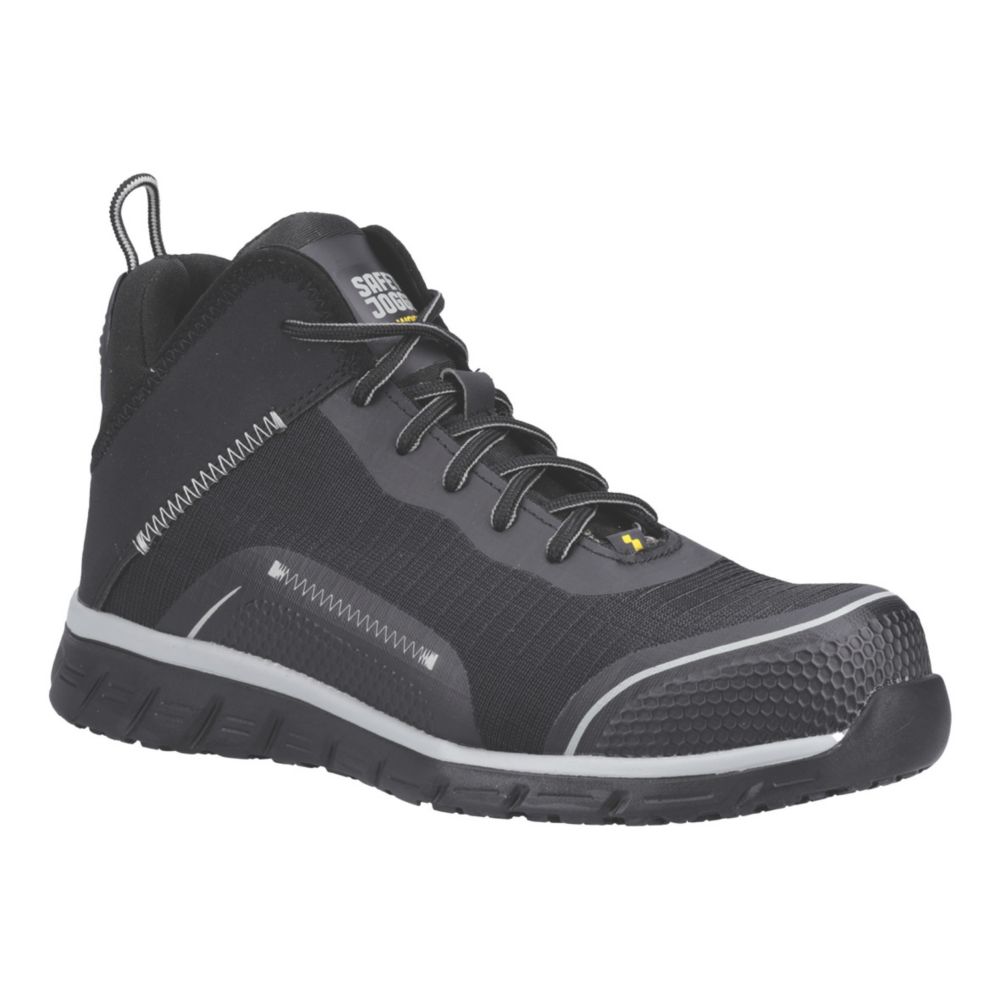 Safety Jogger Relay Size 7.5 Black Safety Boots - Screwfix