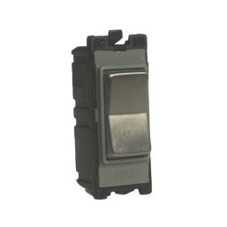 Varilight PowerGrid 10AX 2-Way Grid Retractive Switch Brushed Steel ...