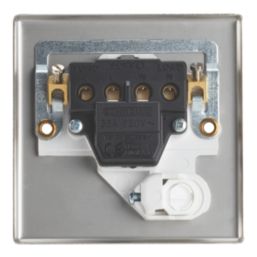 Contactum iConic 32A 1-Gang DP Control Switch & Flex Outlet Brushed ...