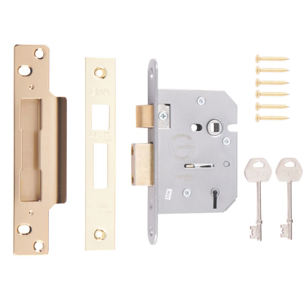 ERA 5 Lever Mortice Locks | Door Locks & Bolts | Screwfix.com
