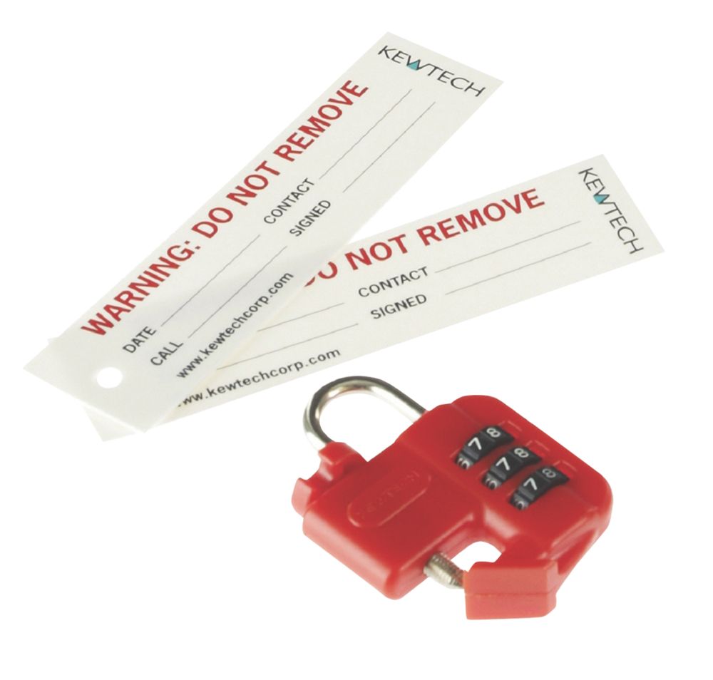 Kewtech Miniature Circuit Breaker Lockout | Safety Lock Offs | Screwfix.com