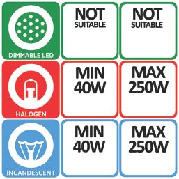 Varilight V-Dim 2-Way Grid Dimmer Switch Brushed Steel with Colour ...