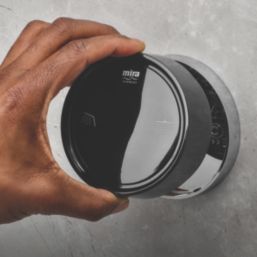 Mira Platinum Remote Dual Outlet Gravity-Pumped Thermostatic Black ...