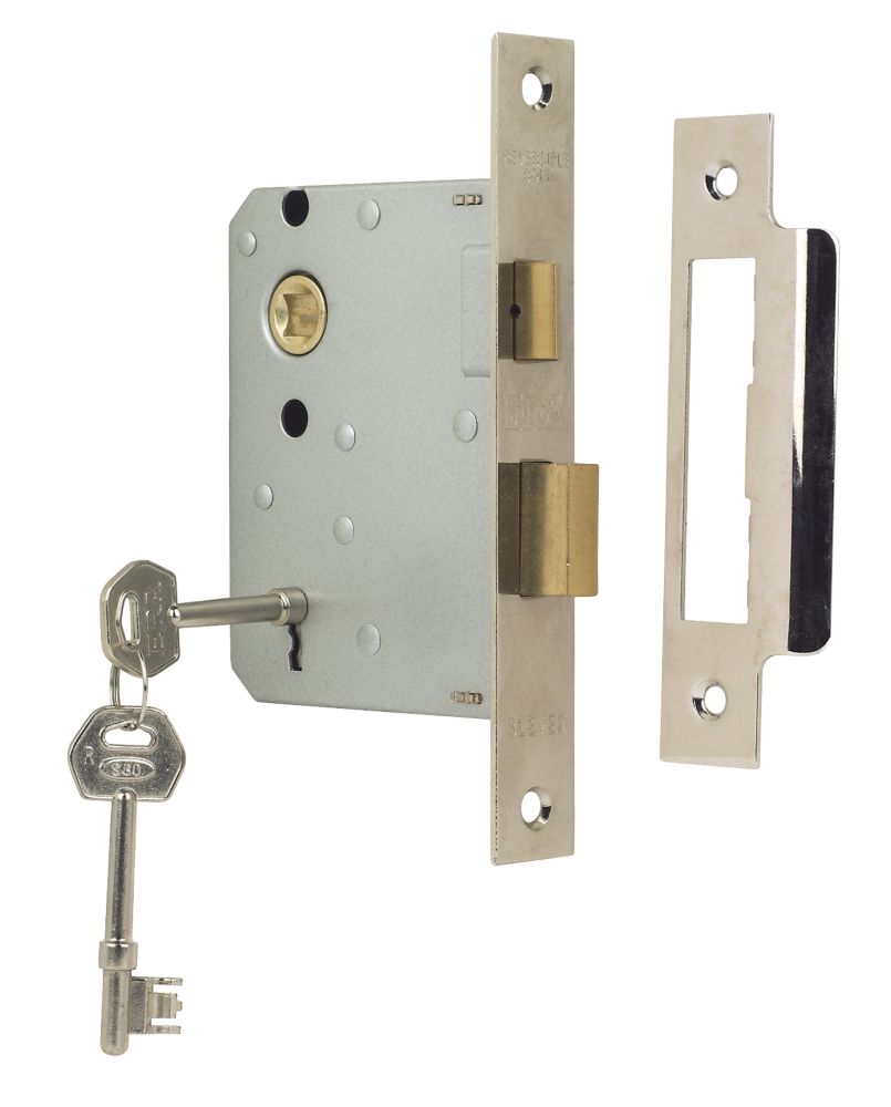 ERA 3 Lever Chrome Mortice Sashlock 76mm Case - 56mm Backset - Screwfix