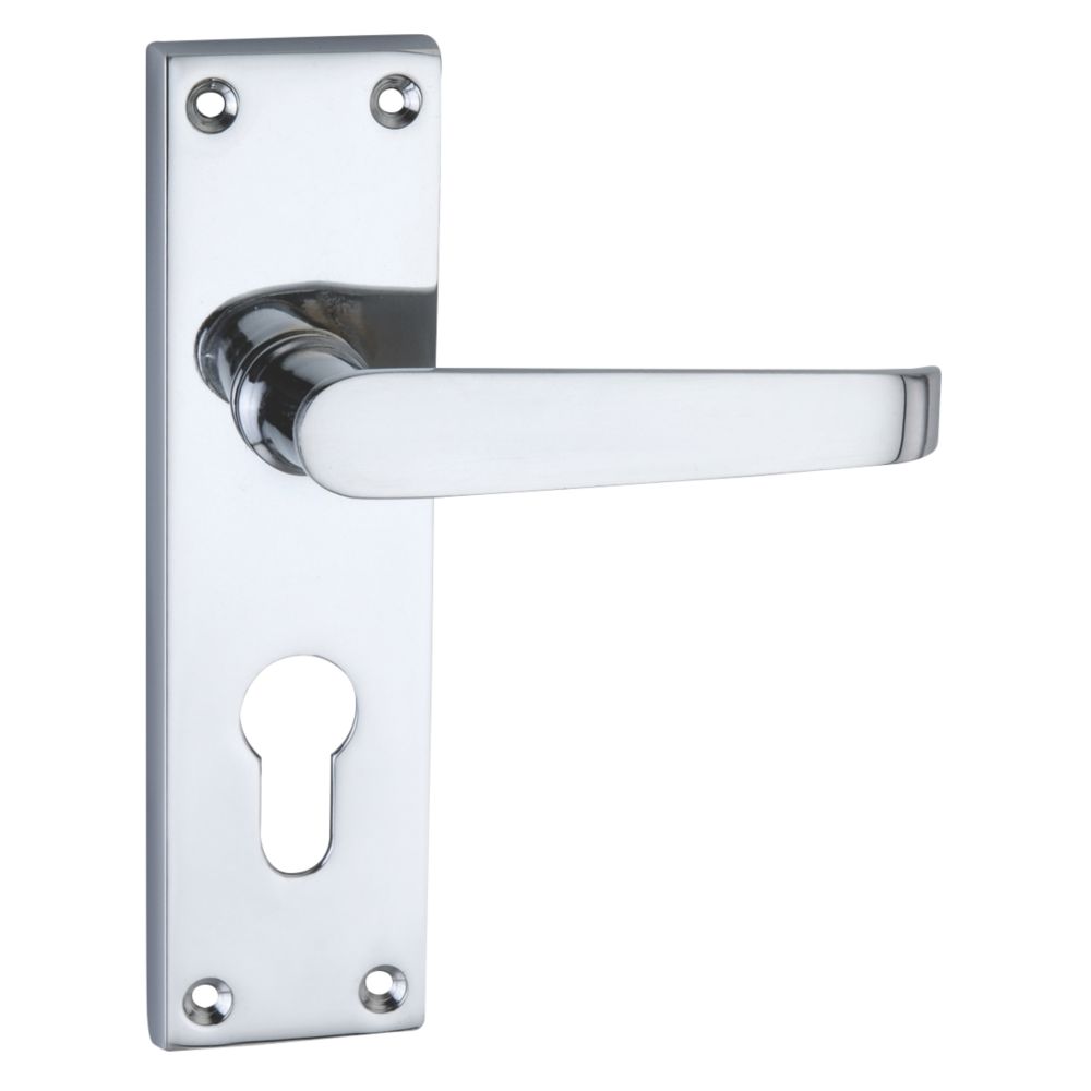 Euro Lock Door Handles | Door Furniture | Screwfix.com