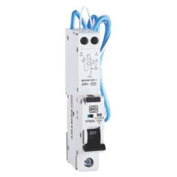 MK Sentry 6A 30mA SP Type B RCBO - Screwfix