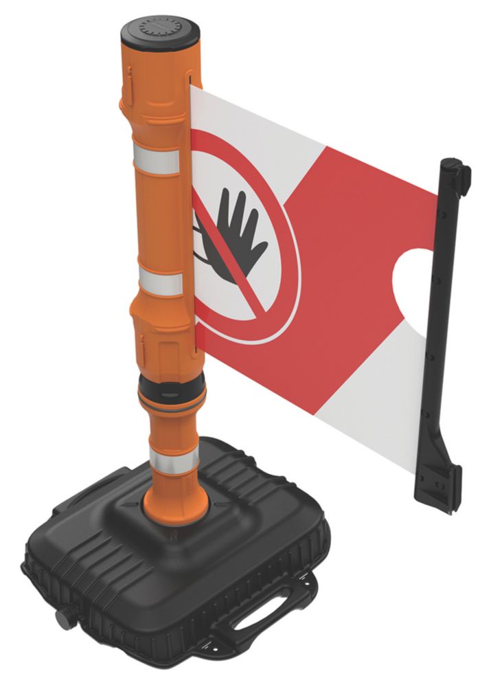 EasyExtend MAX Head, Post & Base Kit (Red & White) 3m - Screwfix