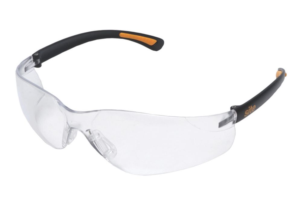 Site SEY450 Clear Lens Safety Specs - Screwfix