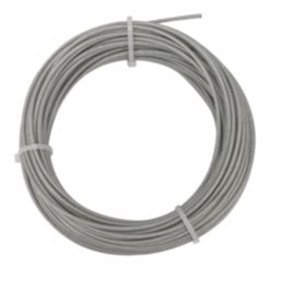 Essentials Wire Rope Transparent 3.5mm x 20m - Screwfix