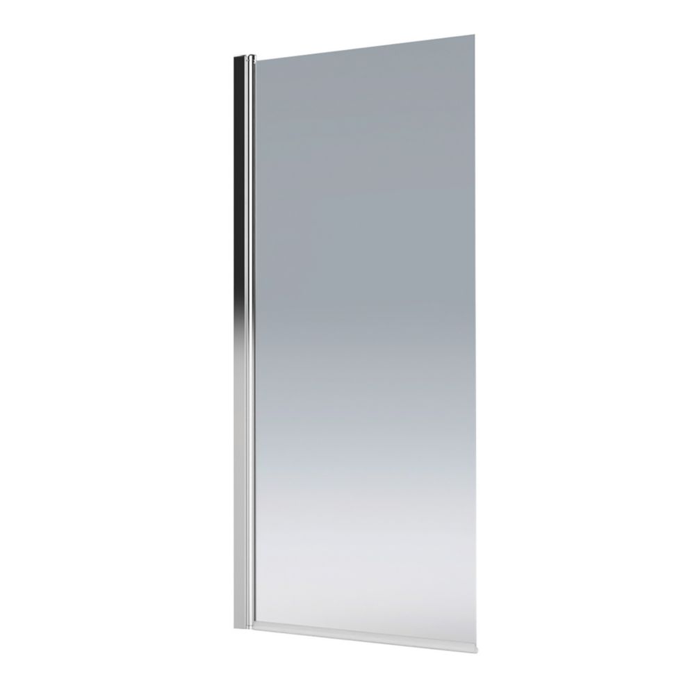 Aqualux Aqua 6 Framed Silver Bathscreen Left Or Right Handed 850mm X