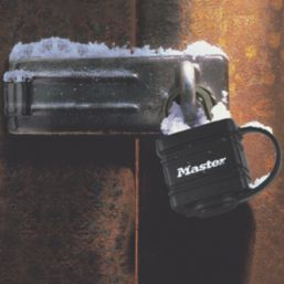 Master Lock 7804EURD Keyed Alike Water-Resistant Padlocks Black 40mm 2 ...