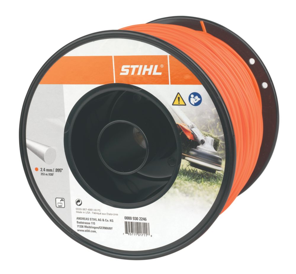 STIHL Round Mowing Line 2.4mm x 253m - Screwfix