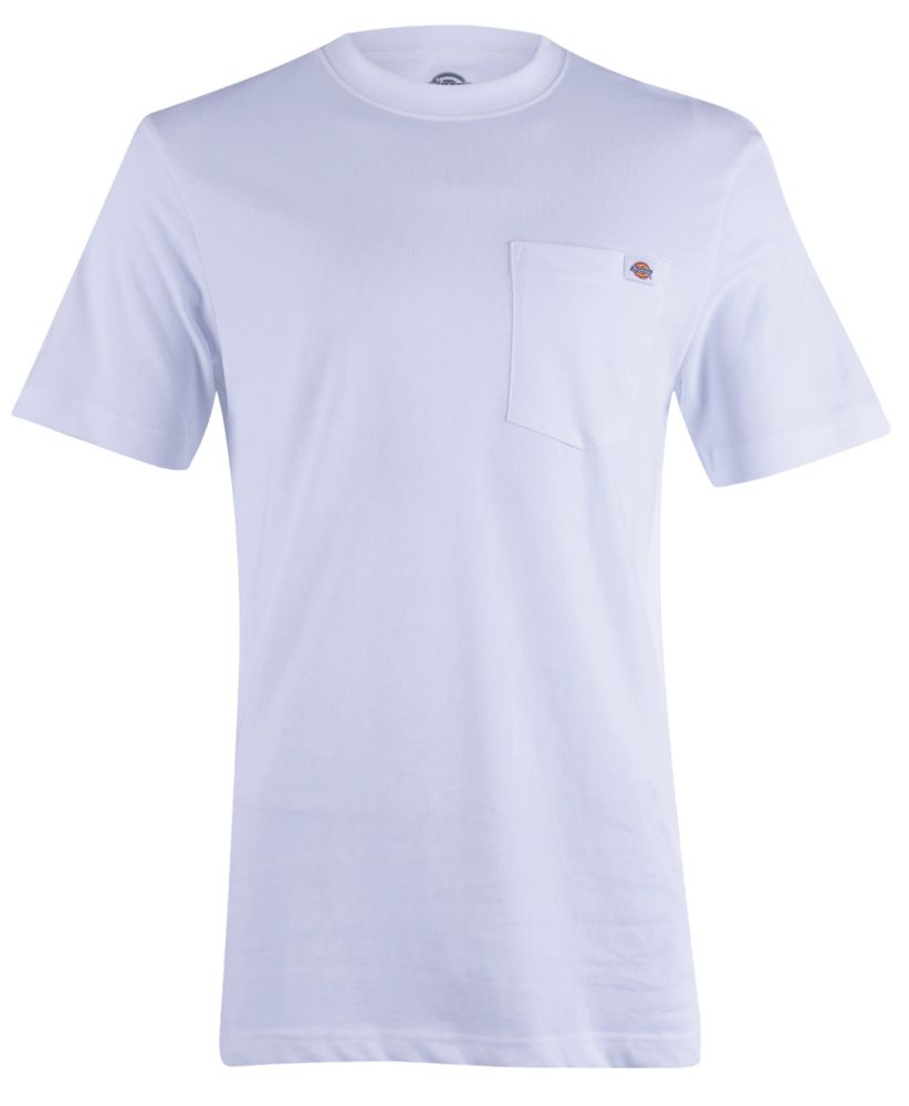 Dickies Short Sleeve T-Shirt White Small 34" Chest - Screwfix