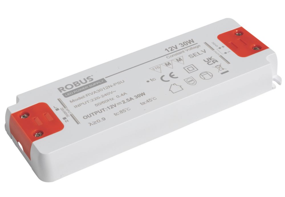 Robus Vegas 12V Constant Voltage LED Driver 100W - Screwfix