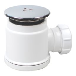Flomasta Dome Compression Shower Waste White 50mm - Screwfix