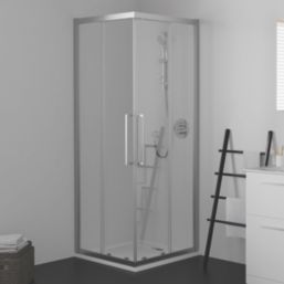 Ideal Standard I.life Semi-Framed Square Shower Enclosure Silver 800mm ...